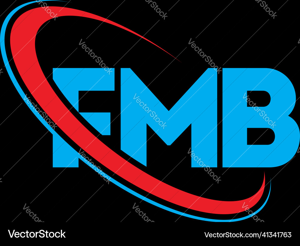 Fmb logo letter letter logo design Royalty Free Vector Image