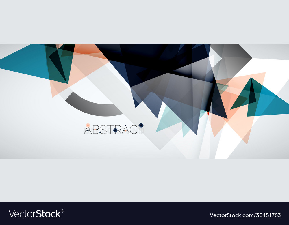 Geometric abstract background color triangle Vector Image