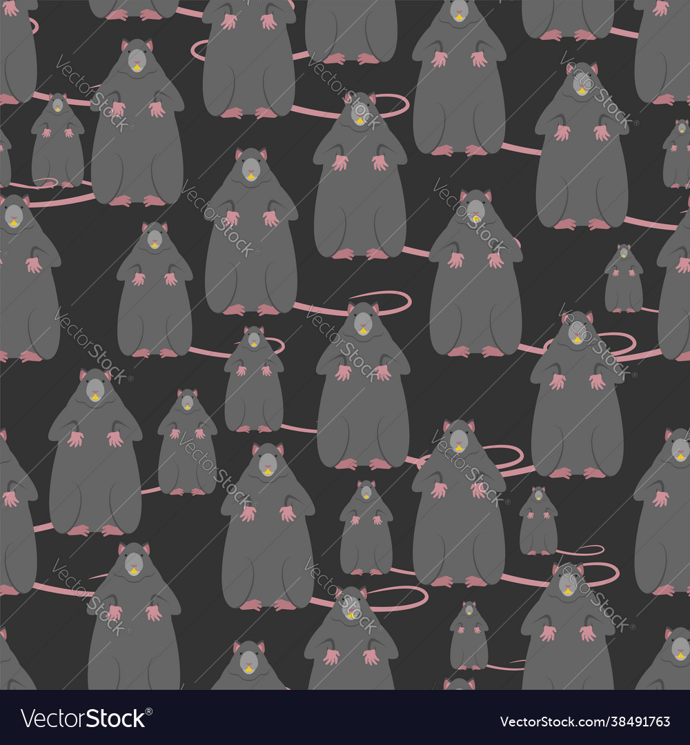Rat pattern seamless gray mouse background texture