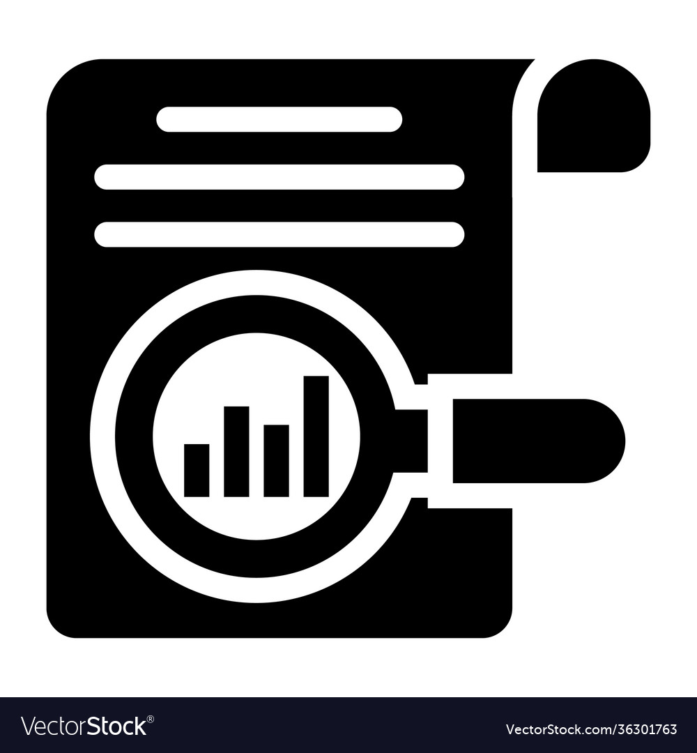 Report Analysis Royalty Free Vector Image Vectorstock