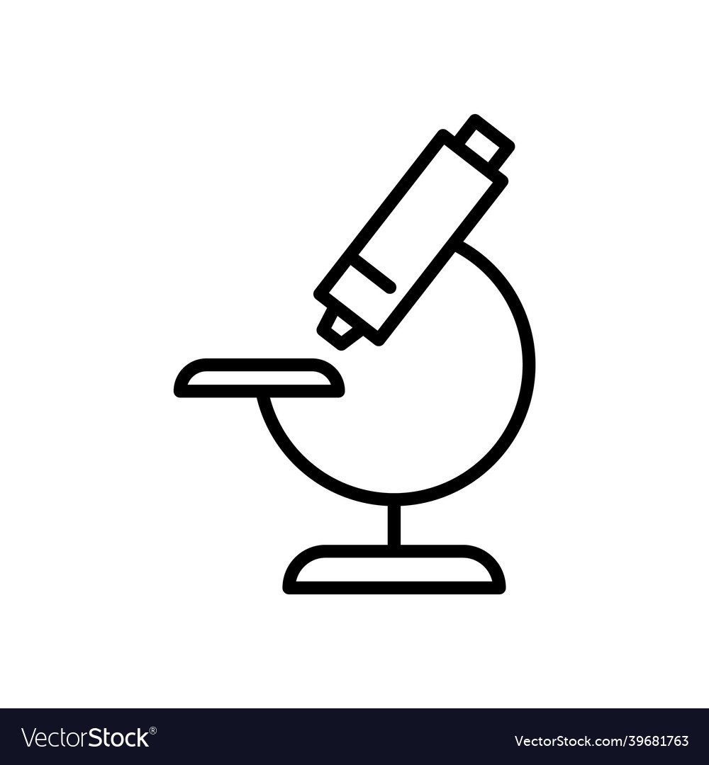 Science research lab experiment icon line Vector Image