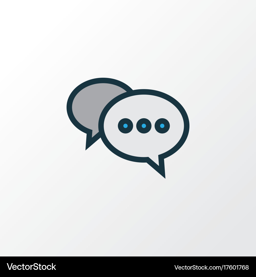 Comment colorful outline symbol premium quality Vector Image