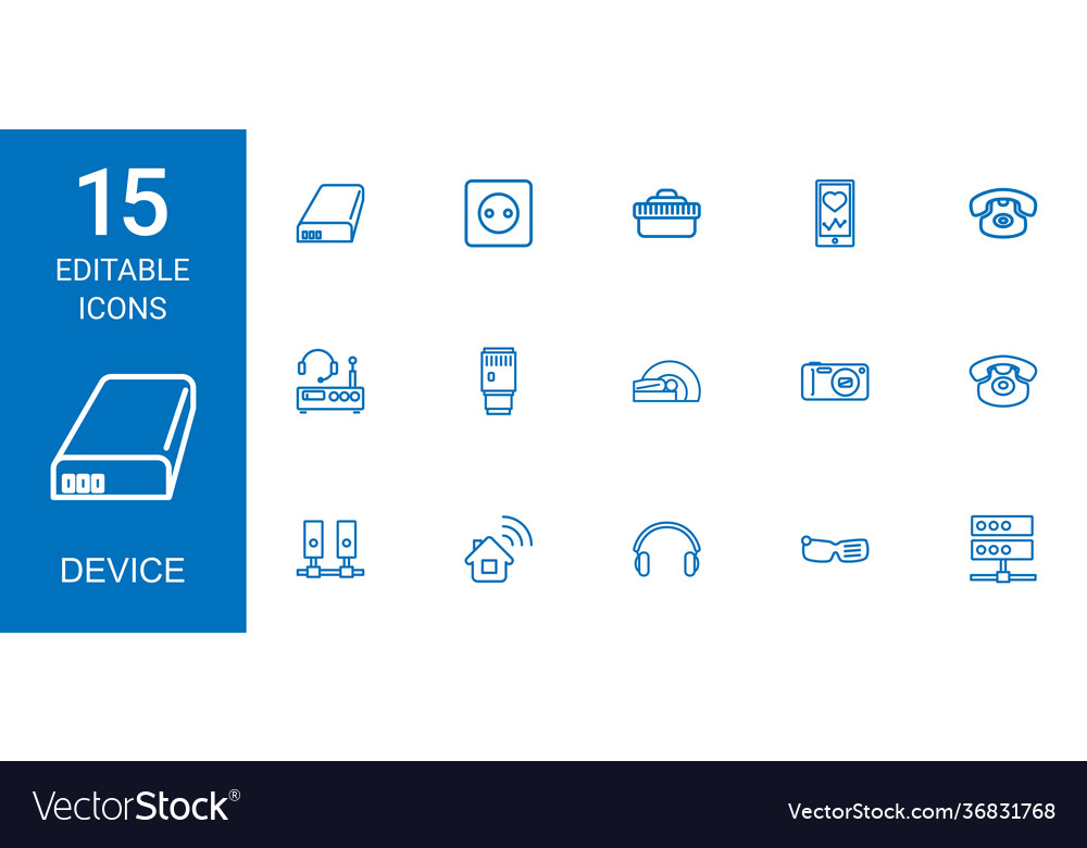 Device icons Royalty Free Vector Image - VectorStock