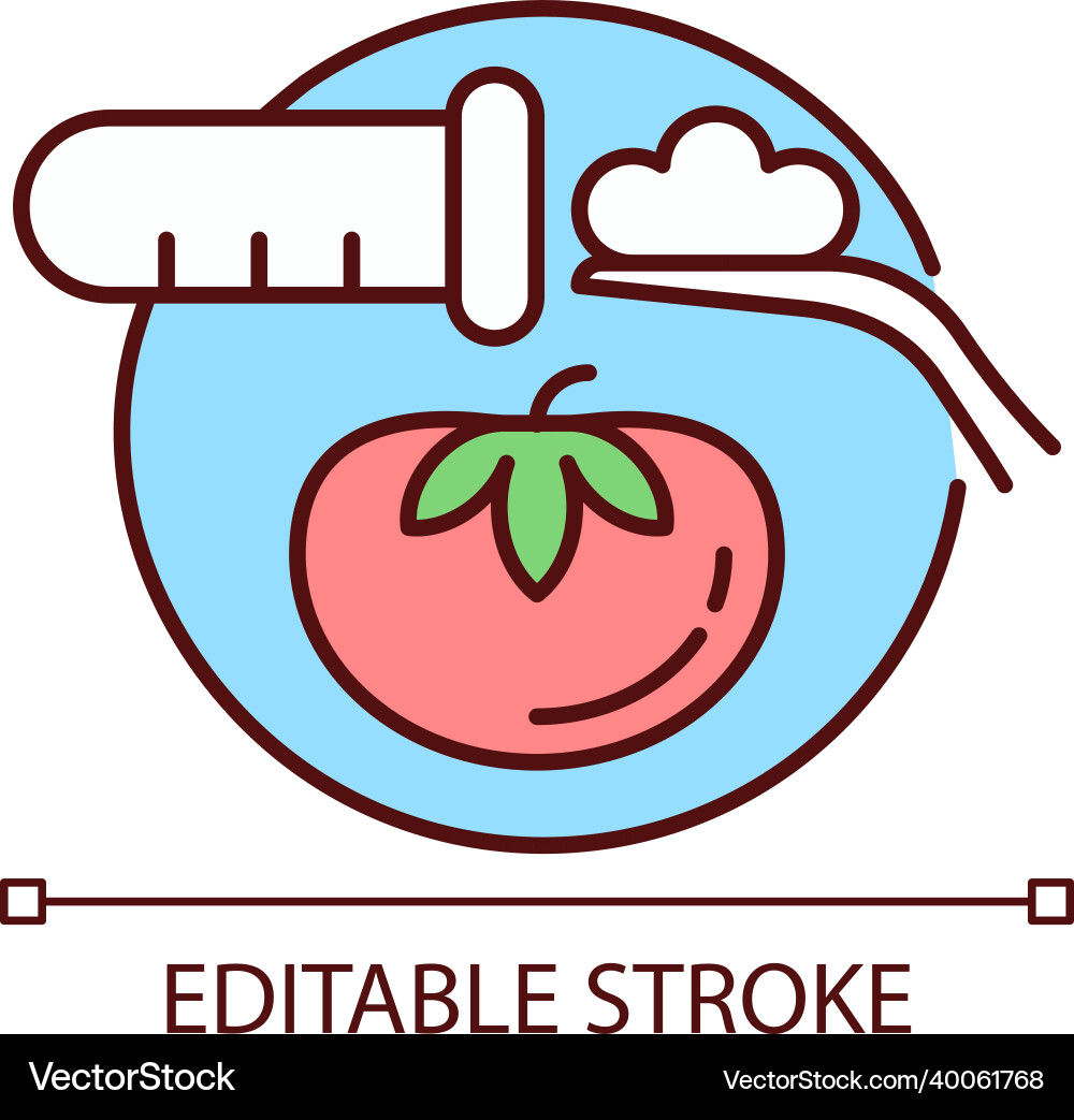Food testing rgb color icon Royalty Free Vector Image