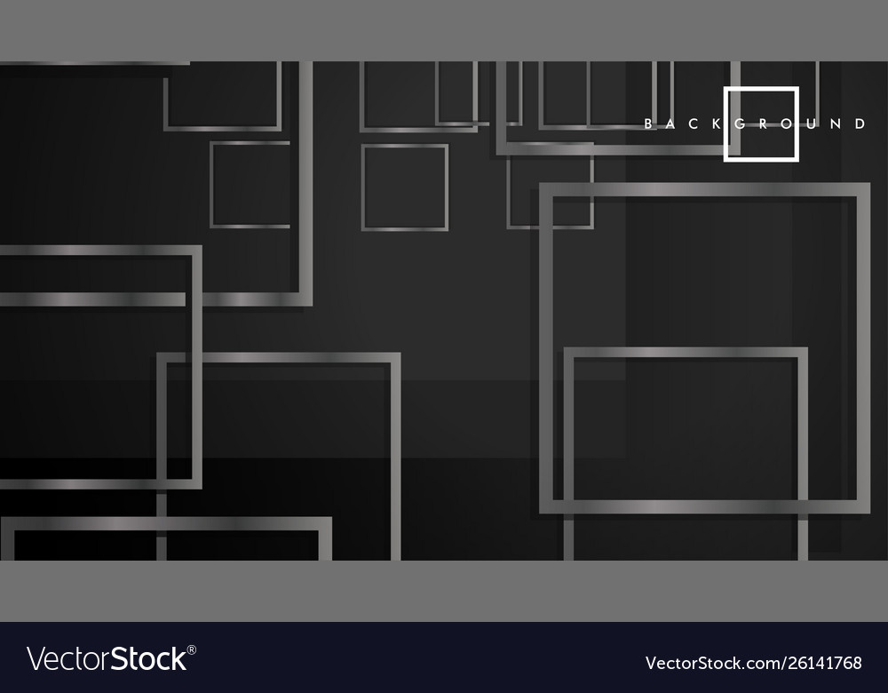Modern abstract squares backgrounds with a black Vector Image
