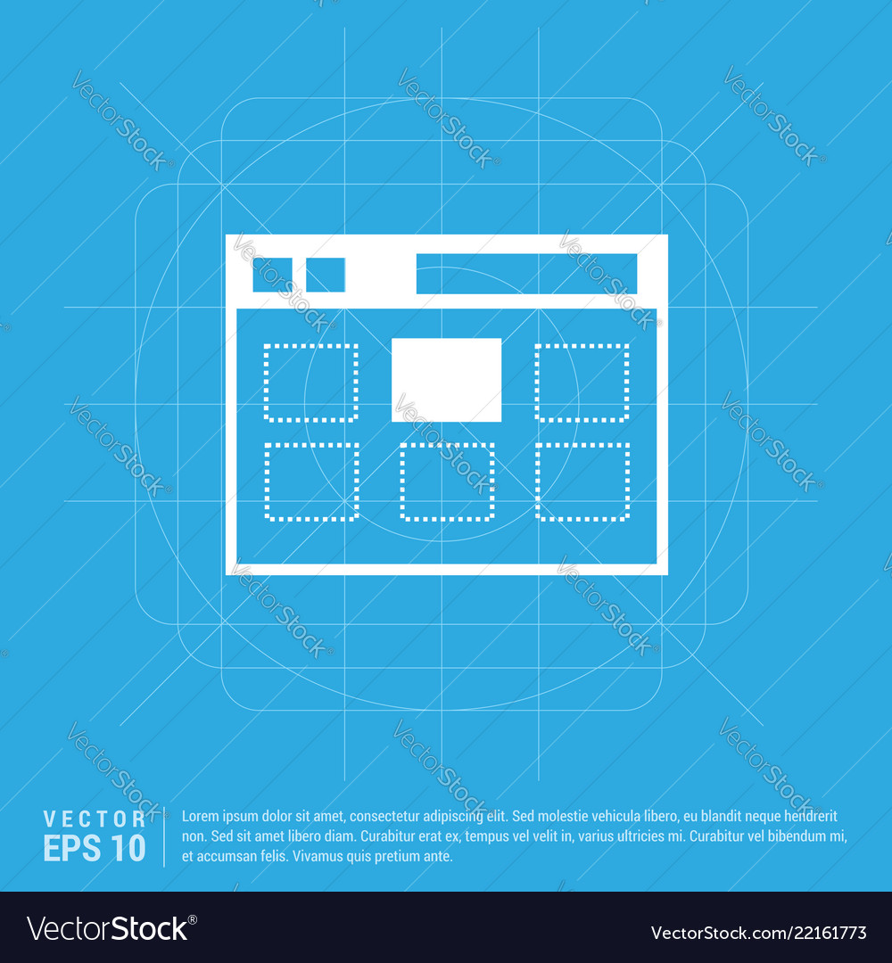 Application interface icon Royalty Free Vector Image