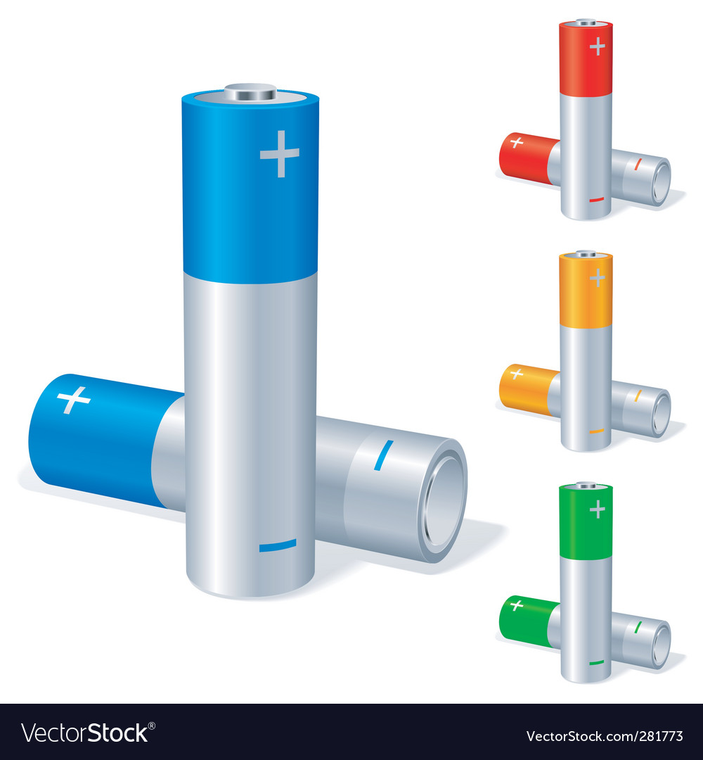 Batteries Royalty Free Vector Image - VectorStock
