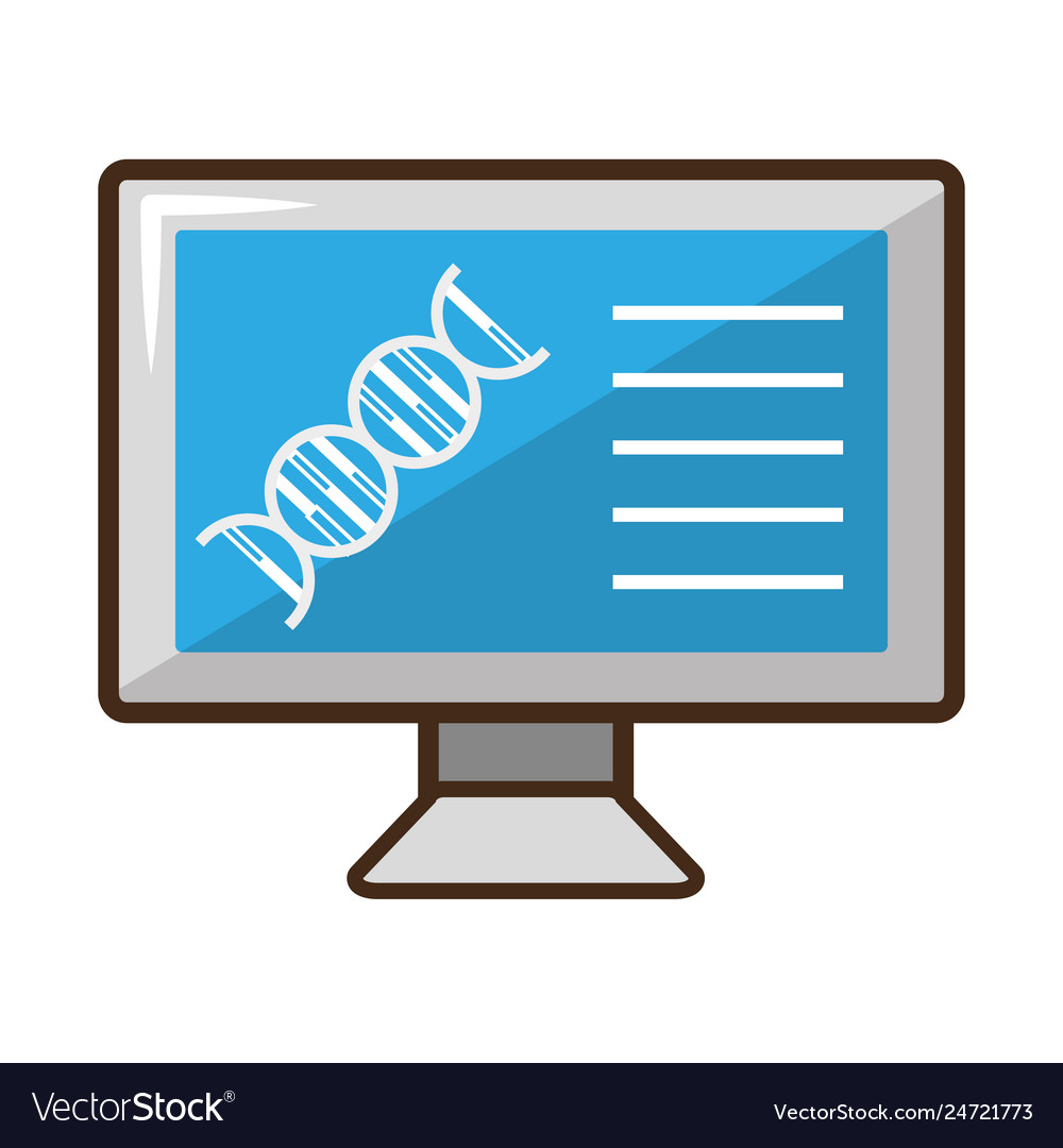 Computer molecule laboratory science Royalty Free Vector