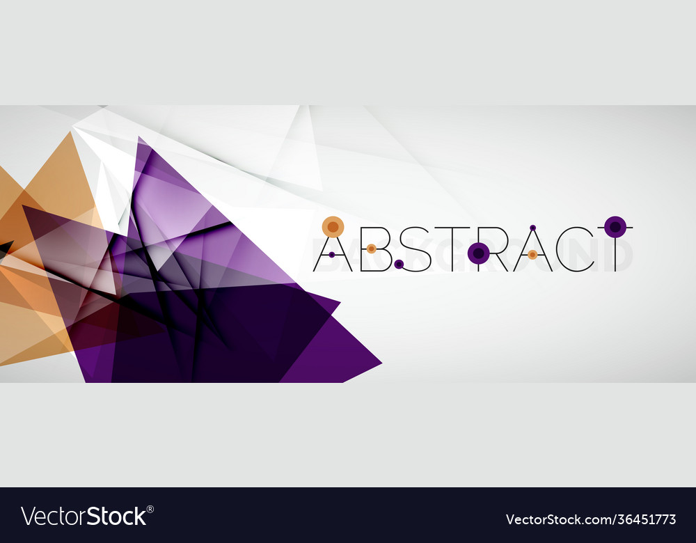 Geometric abstract background color triangle Vector Image