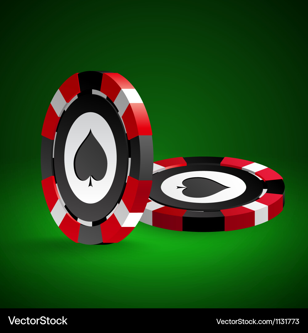 Poker chips Royalty Free Vector Image - VectorStock