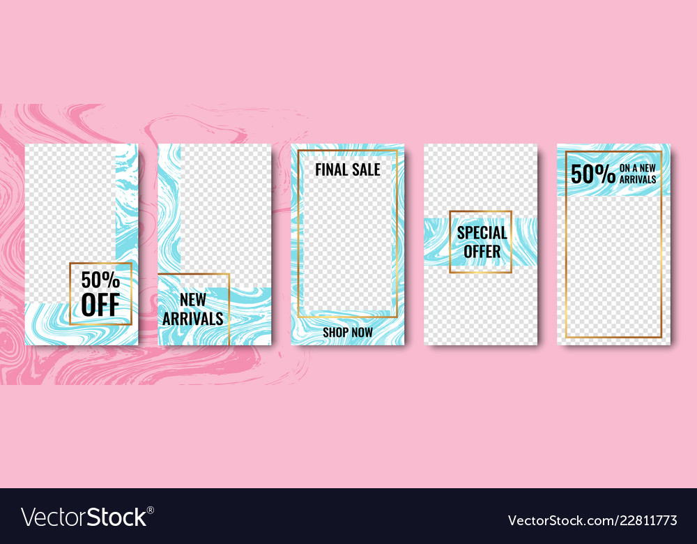 Set abstract backgrounds template Royalty Free Vector Image