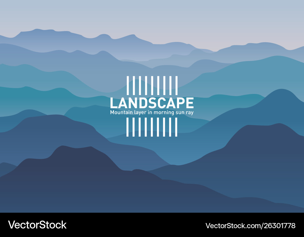 Abstract landscape minimalist style banners Vector Image