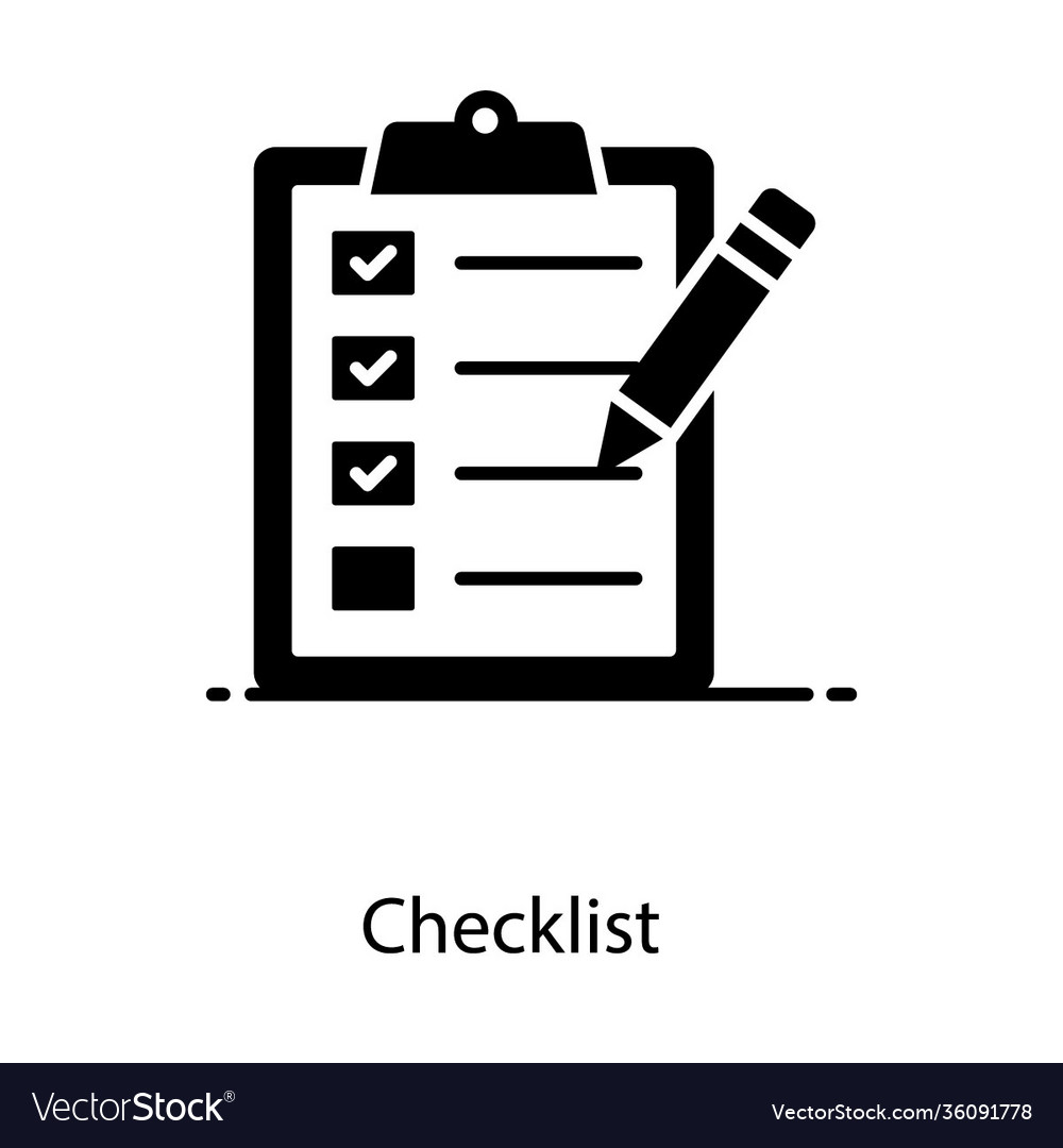 Checklist Royalty Free Vector Image - VectorStock
