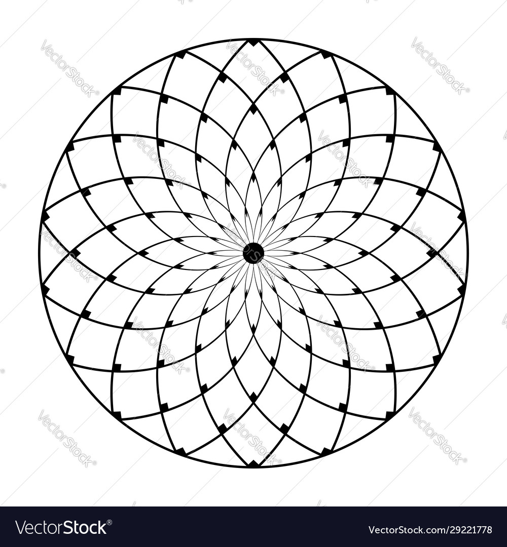 Circle lattice pattern Royalty Free Vector Image