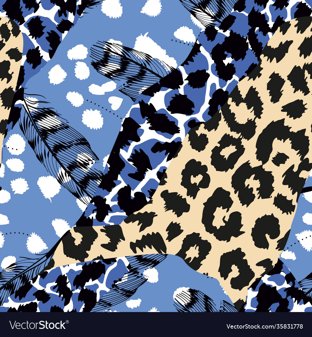 Pattern design animal print Royalty Free Vector Image