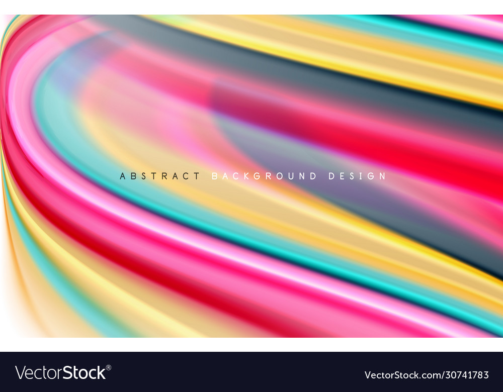 Abstract background - fluid color gradient waves Vector Image