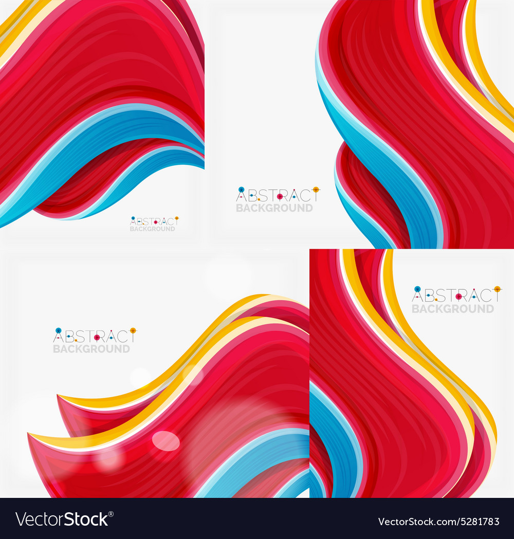 Abstract realistic solid wave background Vector Image