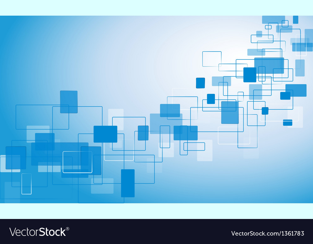 Blue background with rectangles Royalty Free Vector Image