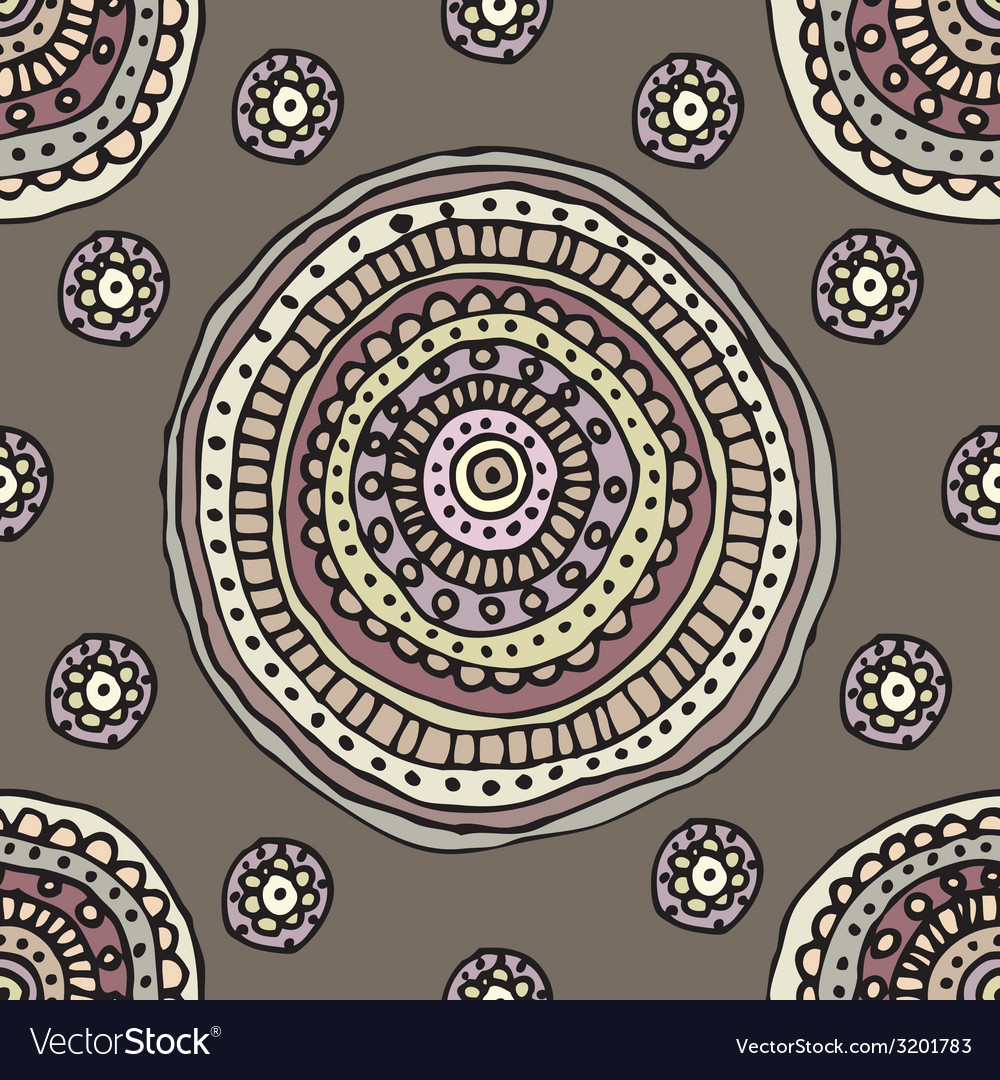 Decorative circles pattern Royalty Free Vector Image