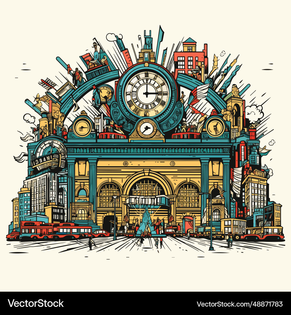 Grand central terminal grand central terminal Vector Image