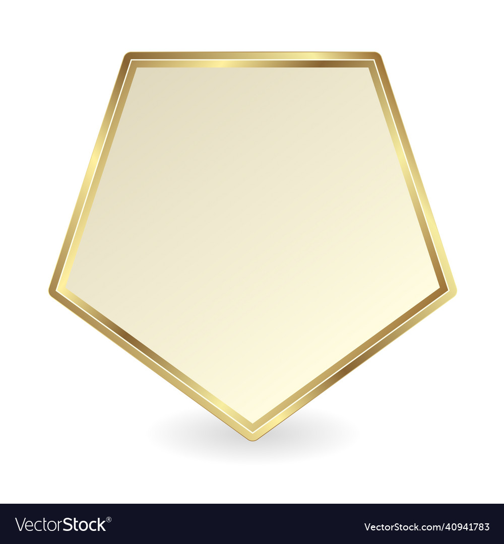 Pentagonal frame Royalty Free Vector Image - VectorStock