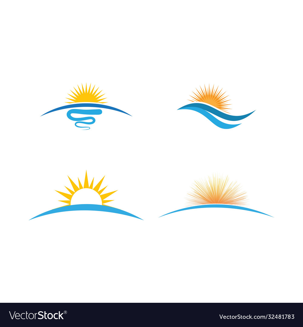 Sun logo Royalty Free Vector Image - VectorStock