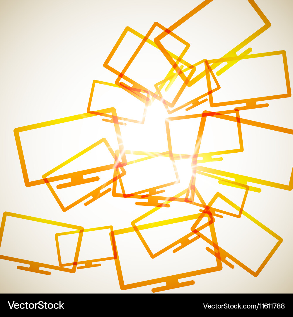 Abstract background monitor Royalty Free Vector Image