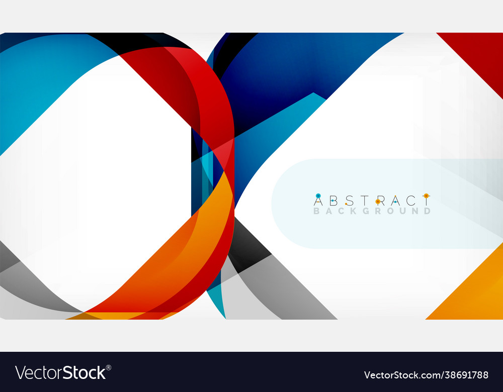 Abstract square shape with overlapping waves Vector Image