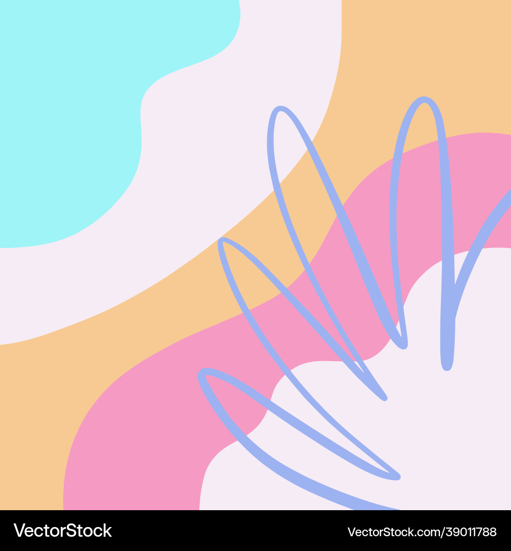 Colorful abstract flat design minimalism style Vector Image