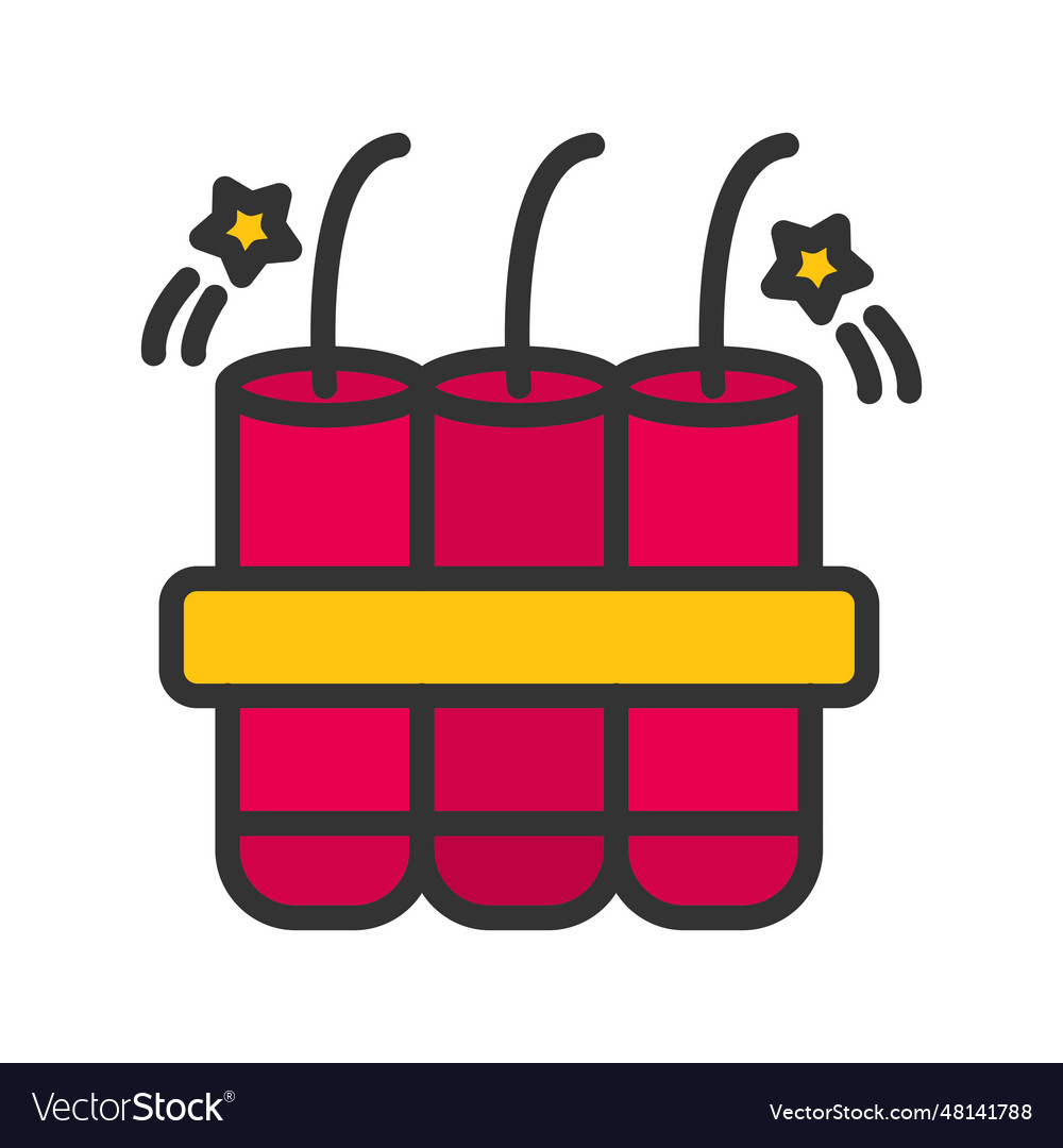 Dynamite icon image Royalty Free Vector Image - VectorStock