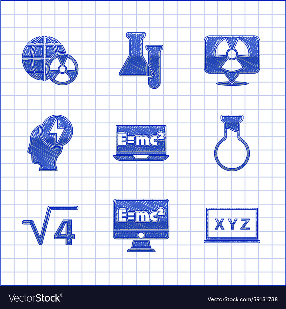 Set Equation Solution Xyz Coordinate System Test Vector Image