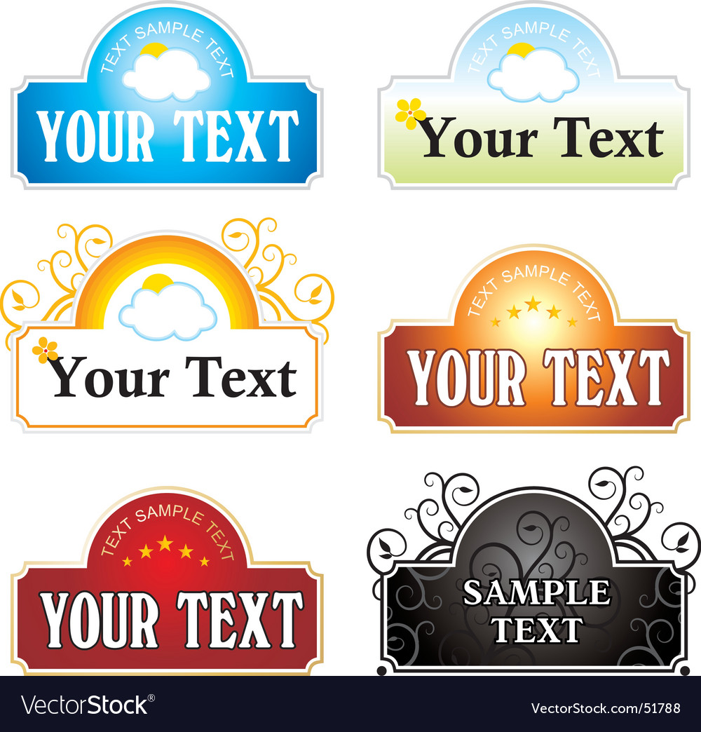 Text Royalty Free Vector Image - VectorStock