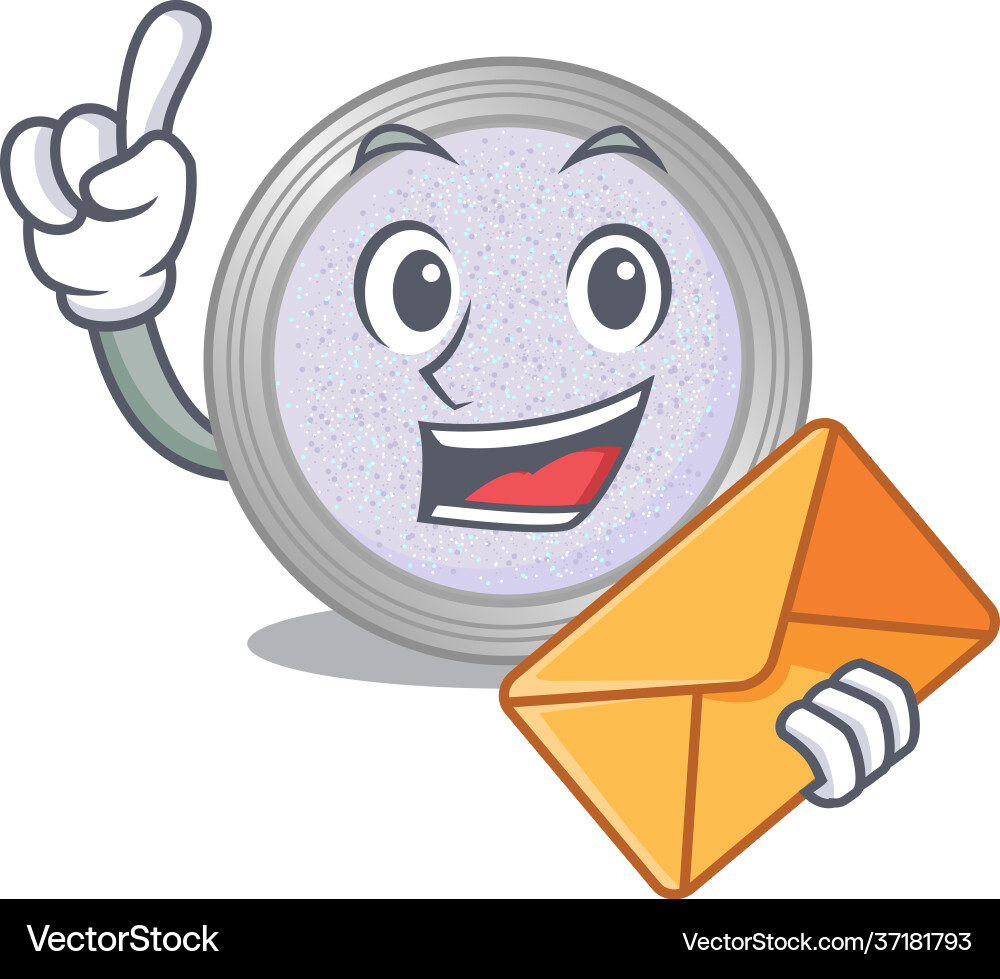 A picture cheerful glitter eyeshadow cartoon Vector Image