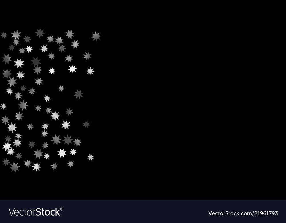 Abstract silver star of confetti Royalty Free Vector Image