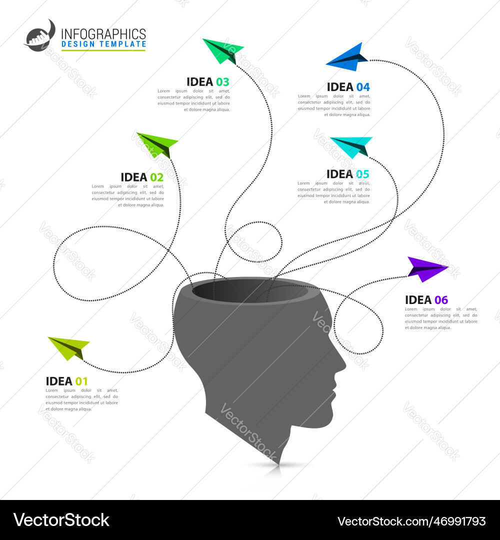 Infographic design template creative concept Vector Image