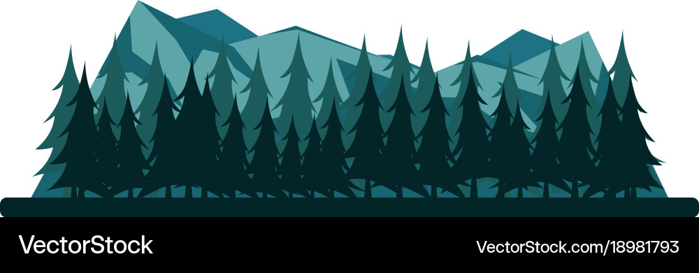 Nature mountains landscape rocky Royalty Free Vector Image