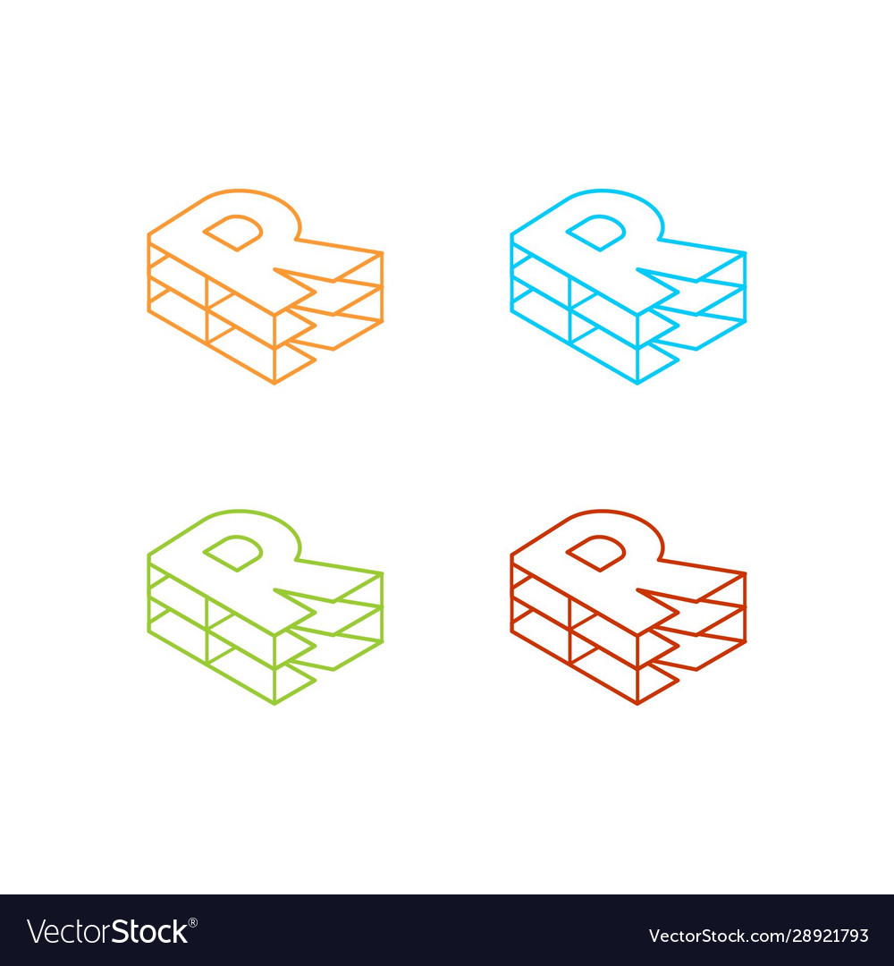 R stack Royalty Free Vector Image - VectorStock