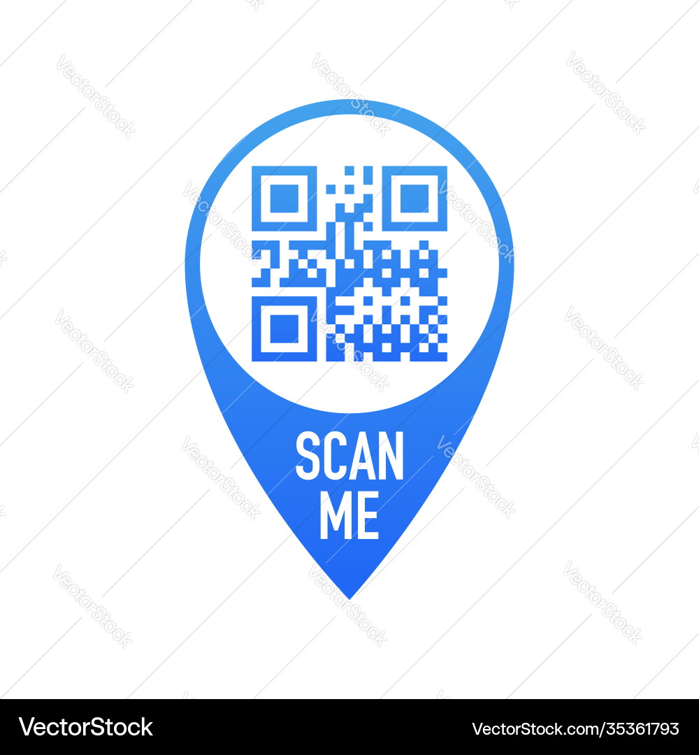 Scan me phone tag information icon bar Royalty Free Vector