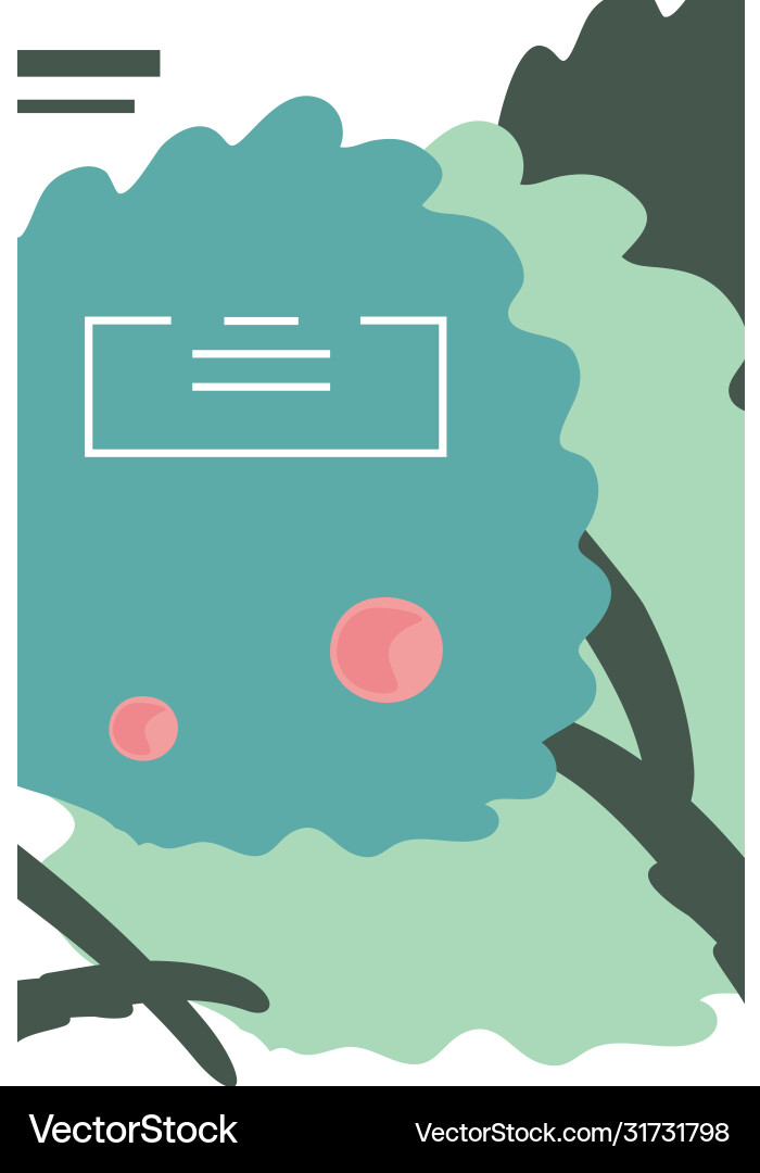 Abstract design with nature inspired and Vector Image