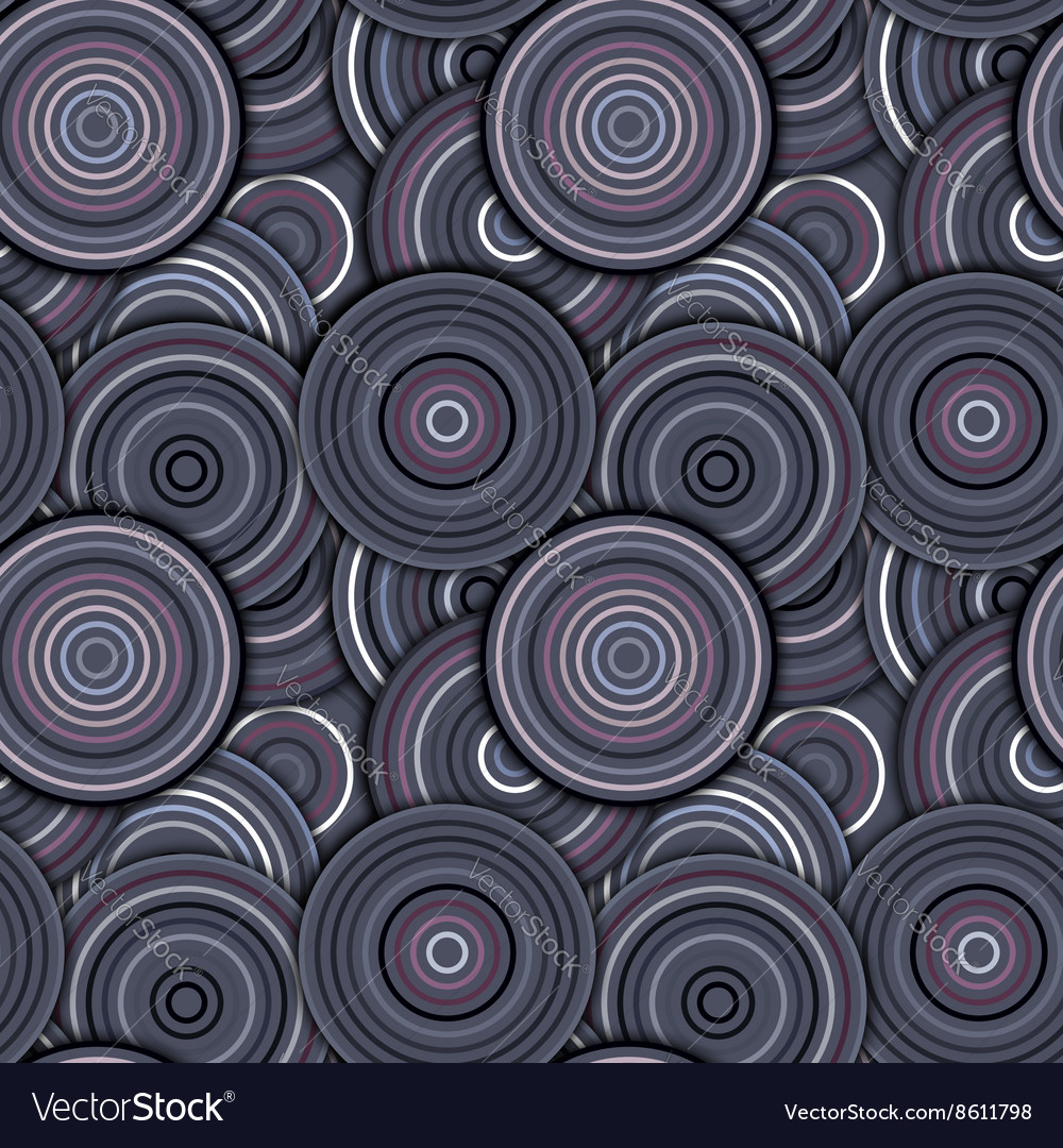 Abstract geometric circles seamless pattern Vector Image