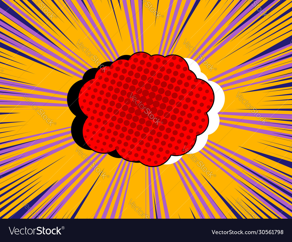 Comic dynamic light template Royalty Free Vector Image