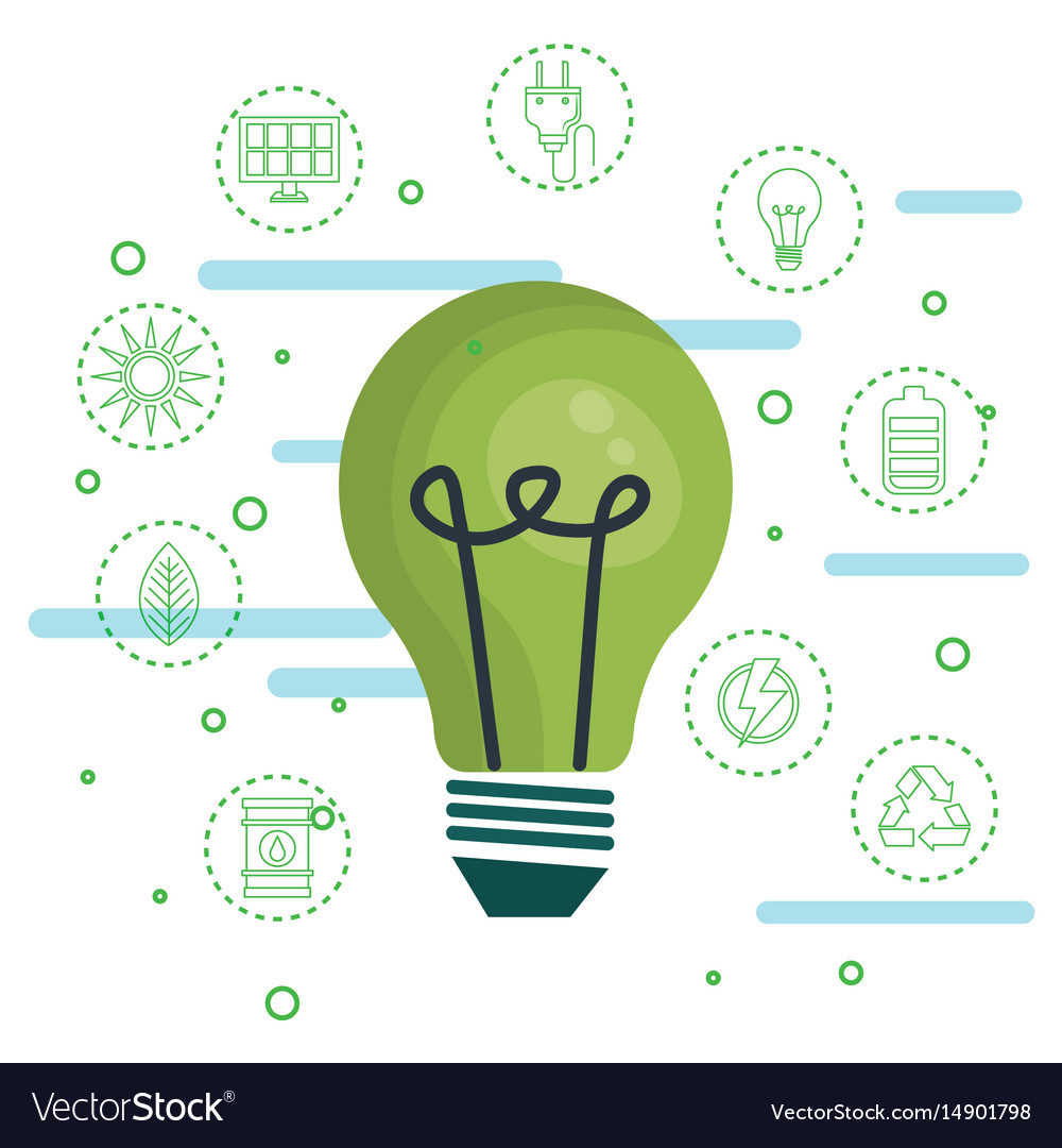 Eco friendly objects Royalty Free Vector Image