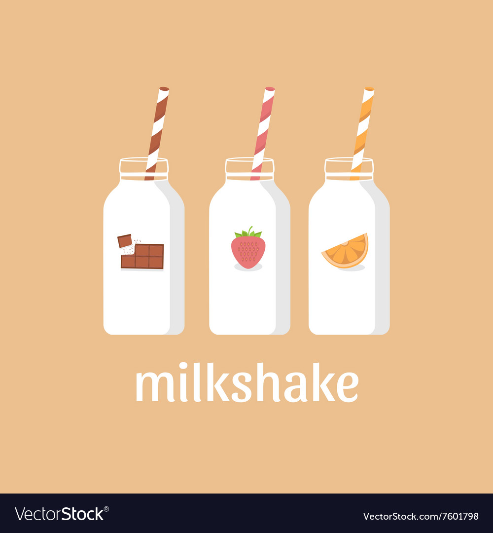 Milkshake Royalty Free Vector Image - VectorStock