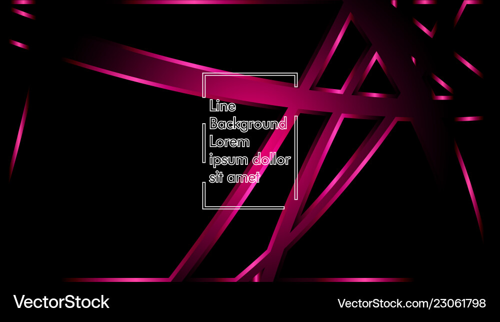 Pink ribbon wave on a black background layout Vector Image