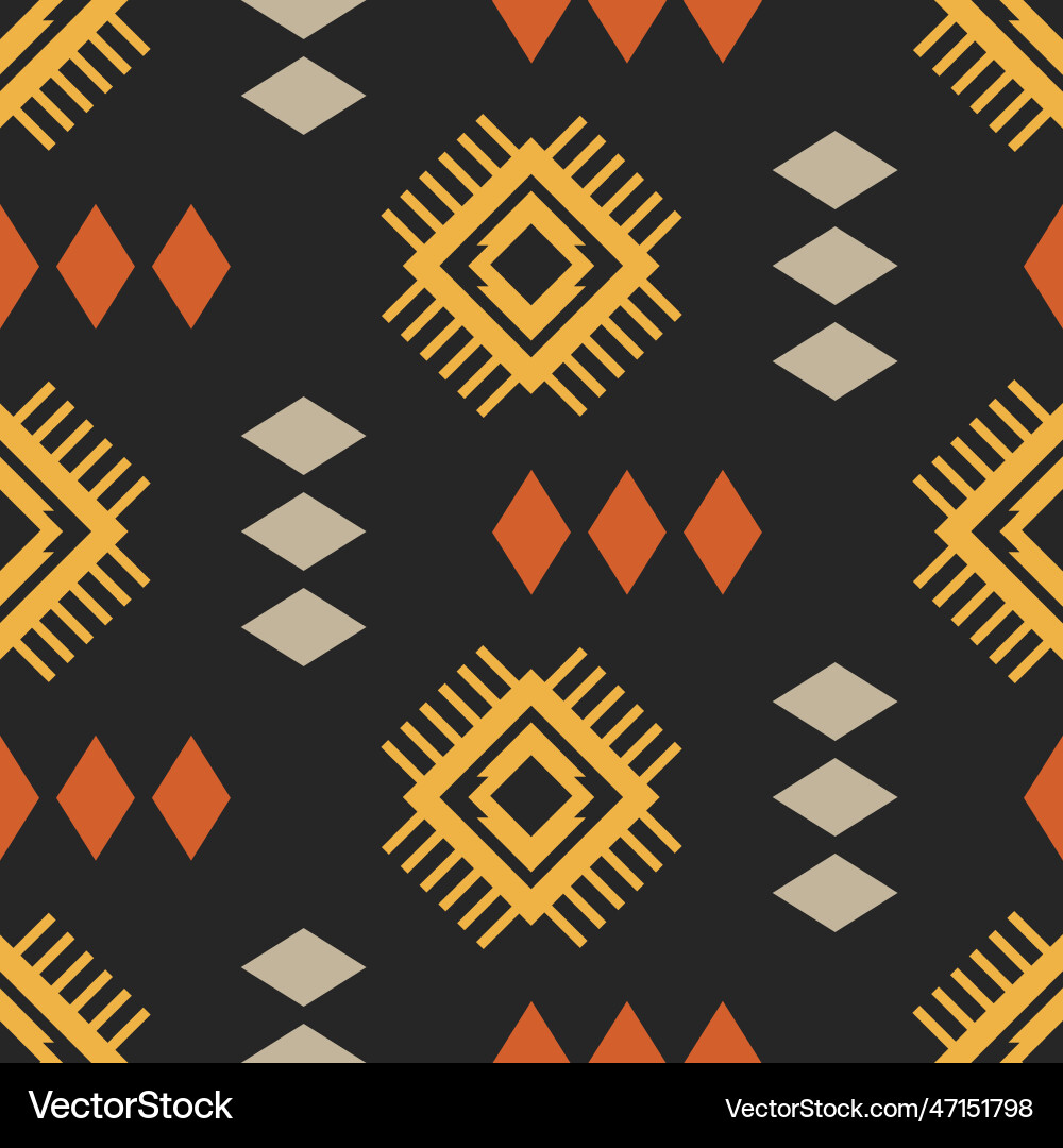 Southwestern aztec seamless pattern navajo print Vector Image
