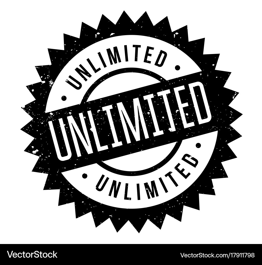 Unlimited rubber stamp Royalty Free Vector Image