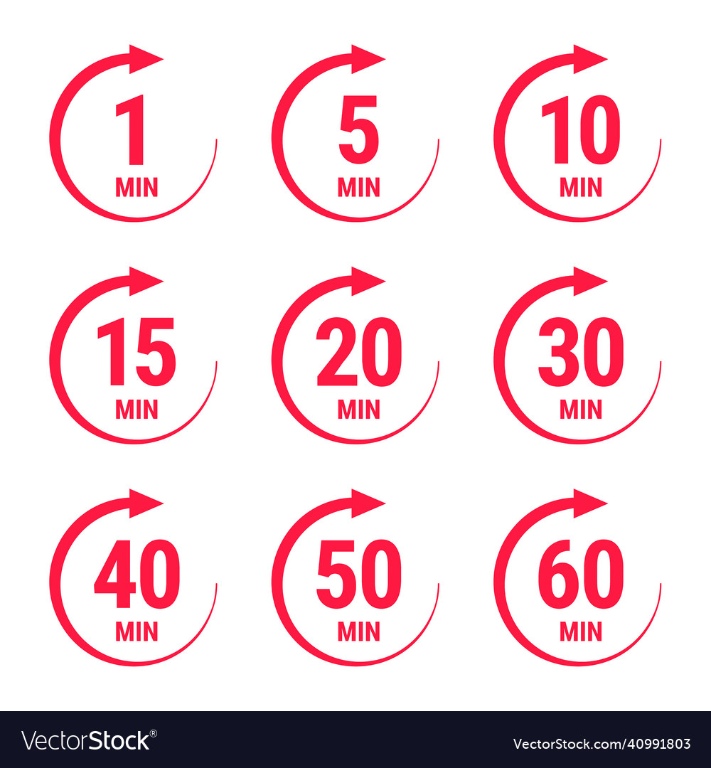 Isolated with timer Royalty Free Vector Image - VectorStock