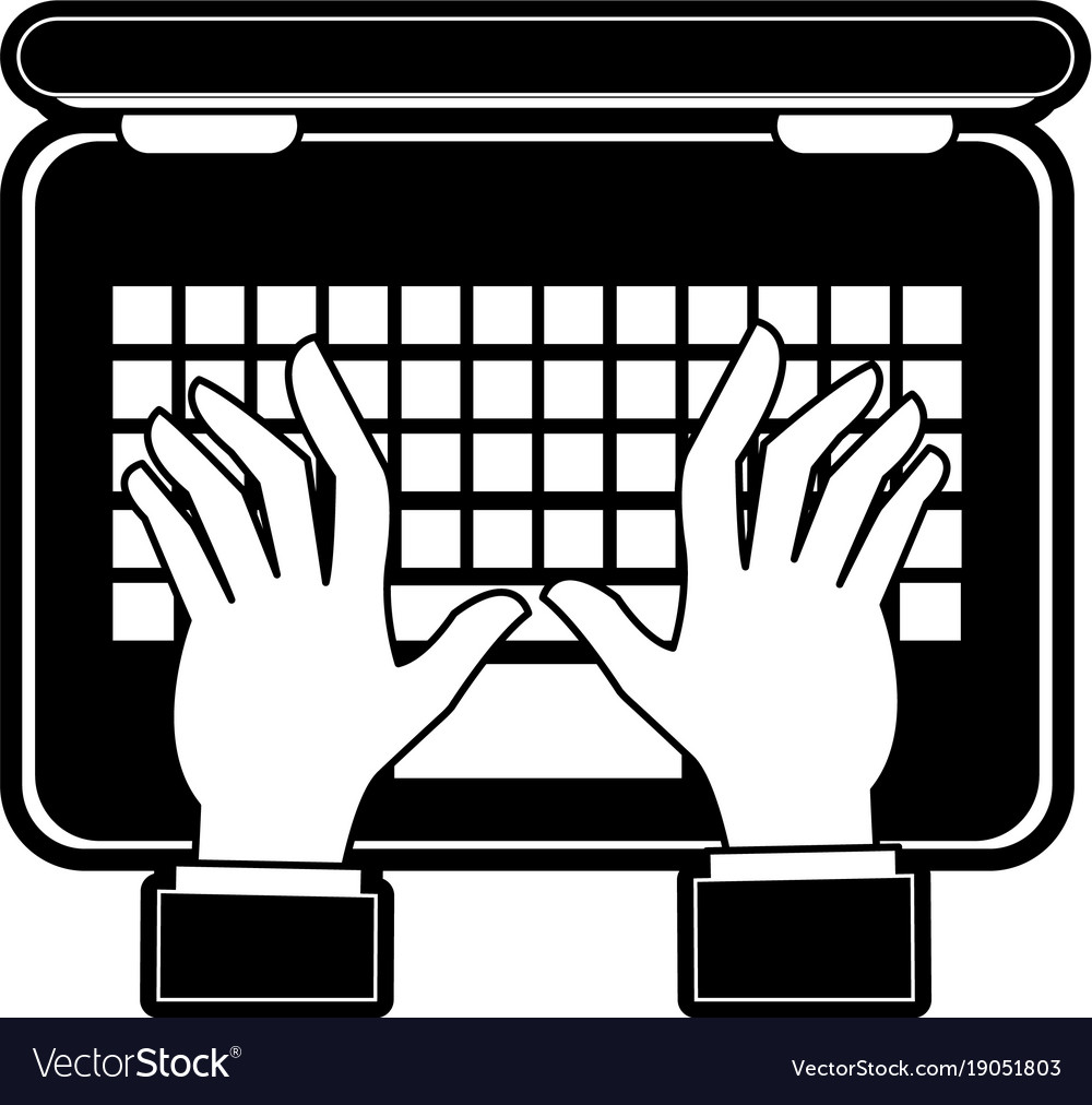 Laptop pc technology Royalty Free Vector Image