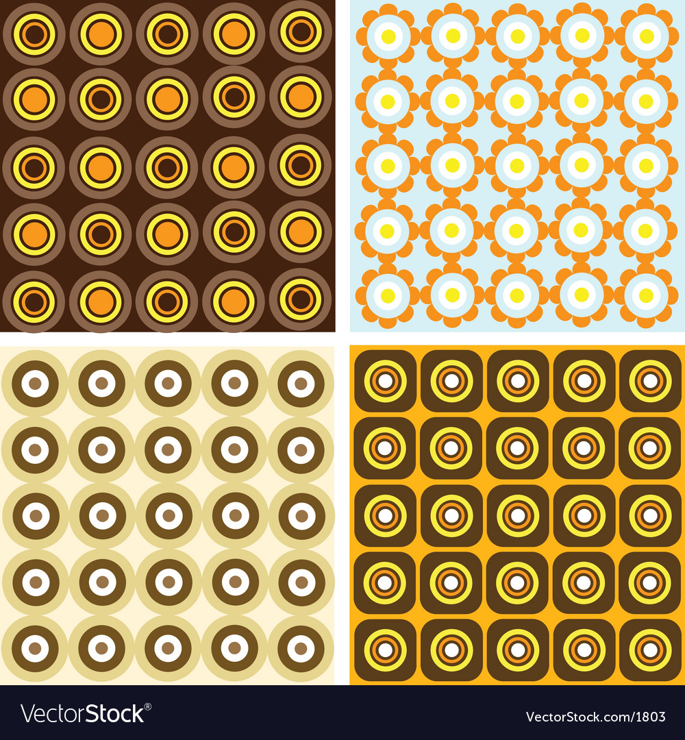 Retro patterns Royalty Free Vector Image - VectorStock