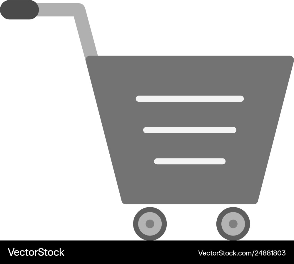 Shopping cart icon design Royalty Free Vector Image